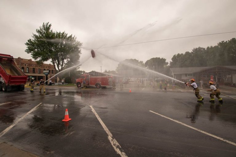 Fire Dept. Water Fight • Sun., 2pm - Goodhue Volksfest